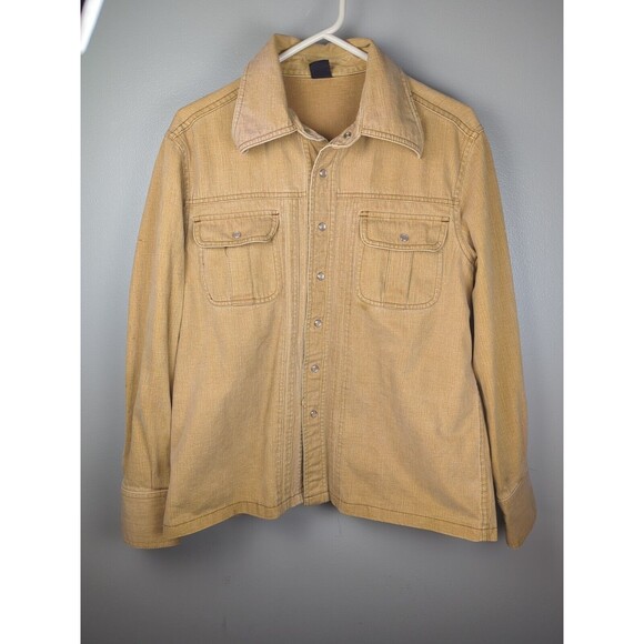 Sears | Jackets & Coats | Vintage Sears Jeans Joint Shirt Jacket Large ...